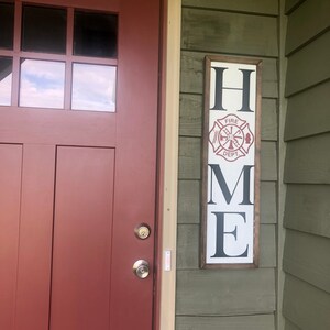 Firefighter home Wood Sign Firefighter Decor Firefighter Gift Maltese ...