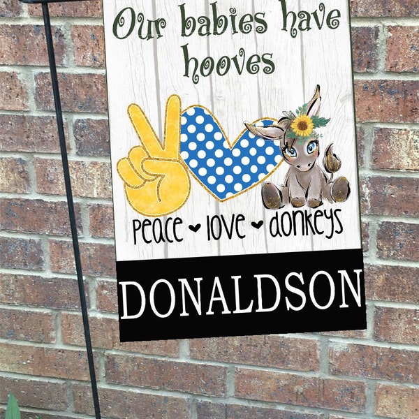 Peace Love Donkeys Png, Donkey Png, Donkey Clipart, Sublimation Designs ...
