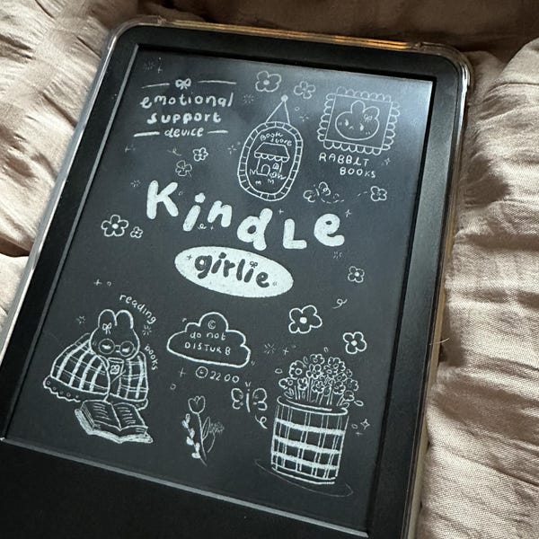 Cute Kindle Lock Screen: "girlie" Wallpaper, Bookish Accessories - Etsy