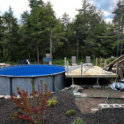 Plans for Above Ground Pool Deck Multi-level 10x10 and 4x4 for 18 ...