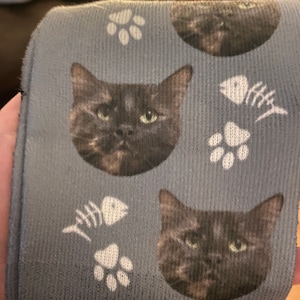 Custom Cat Socks Personalized Pet Photo Socks Father's - Etsy