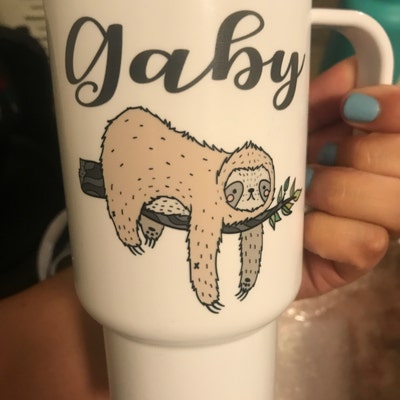 Sloth Personalized Travel Mug Gift for Men and Women 15 Ounces - Etsy