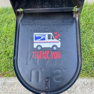 Thank You Mailbox Decal/mailman Decal/mailman Stickers/mailbox Decal ...