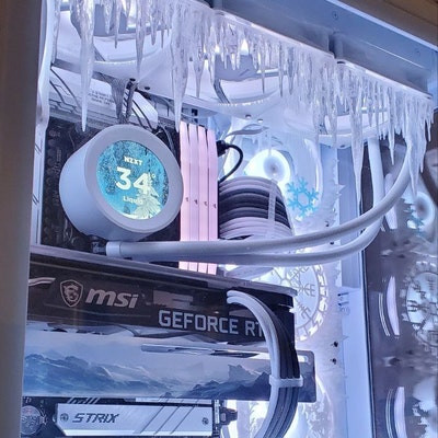 Peekaboo Cat Fan Cover 120mm RGB Fan Grill Custom 3D Printed Gaming PC ...