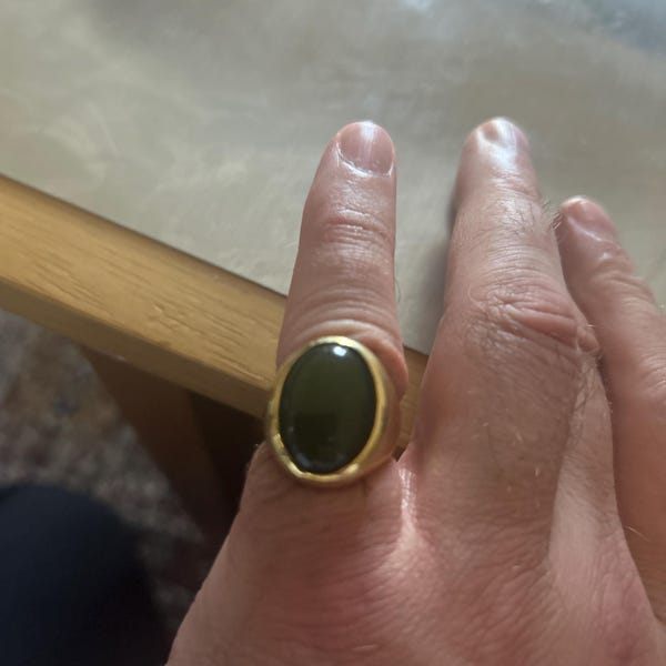 Silver Seal of Solomon Ring , Large Seal King Solomon Signet Ring , Men ...