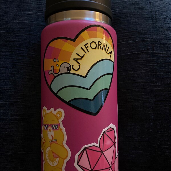 California Love Sticker- Beach Whale Decal- Beach Sticker- California ...