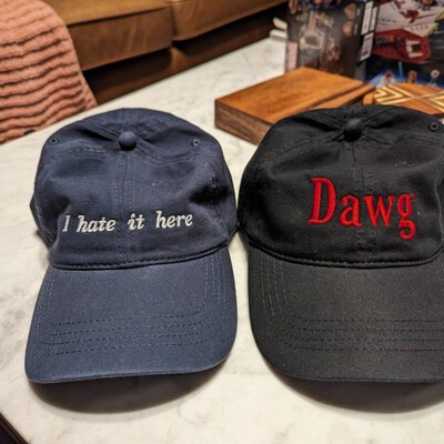 Custom Embroidered Hat , Personalized Dad Cap , Embroidery Logo ...