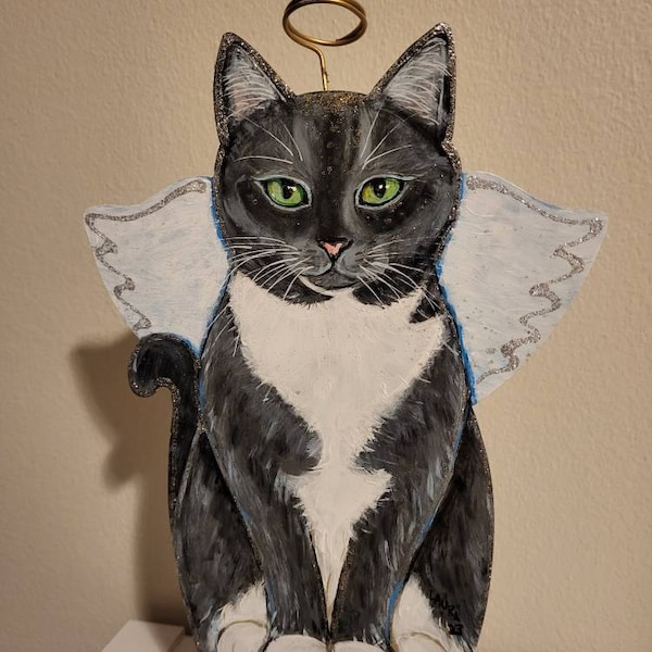 Custom Cat Tree Topper, Cat Memorial Gift, Christmas Tree Topper ...