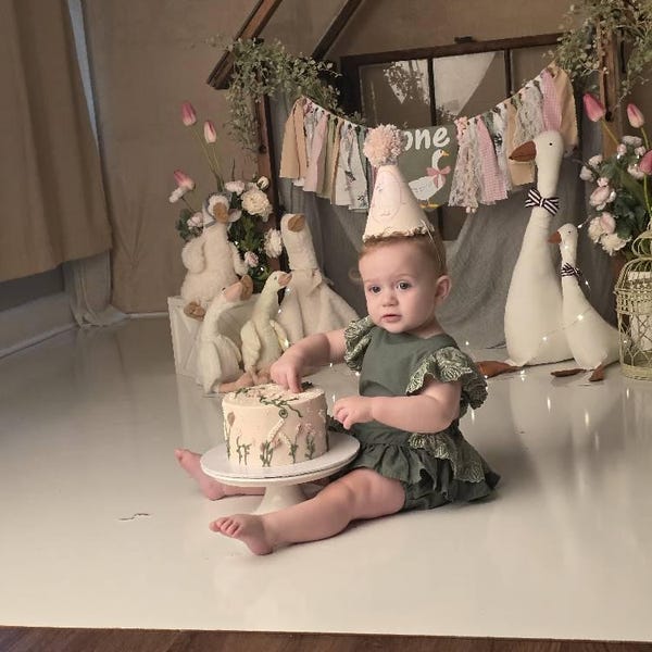 Cake Smash Outfit Girl, Cake Smash Romper, Baby Girl Boho Romper, First ...
