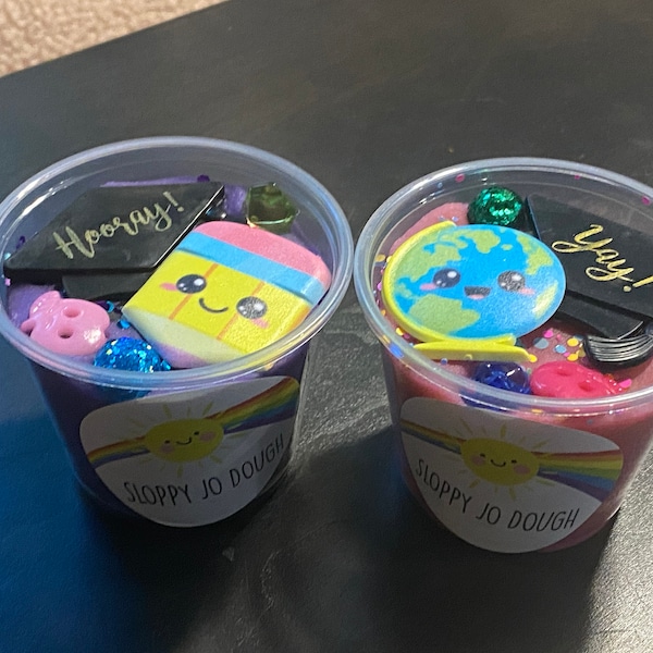 Graduation & Class Party Play Dough Favor Cups - Etsy