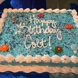 Sea Creatures Sprinkle Mix Ocean Blue Shark Royal Icing Transfers ...