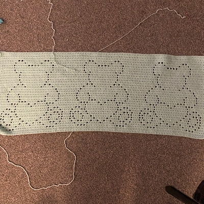 Arthur Blanket Filet Crochet Blanket Pattern Baby Blanket Crochet ...