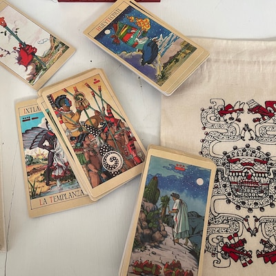 Tarot Yohualli Ehecatl Deck and Book Regular Shipping. Mexica Aztec ...