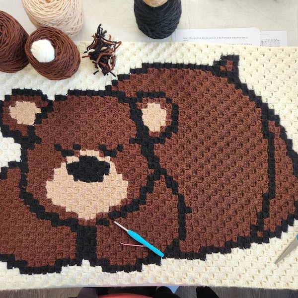 Princess Castle Graph Crochet Pattern C2C, Mini C2c, Tss, Sc, Hdc, Dc ...