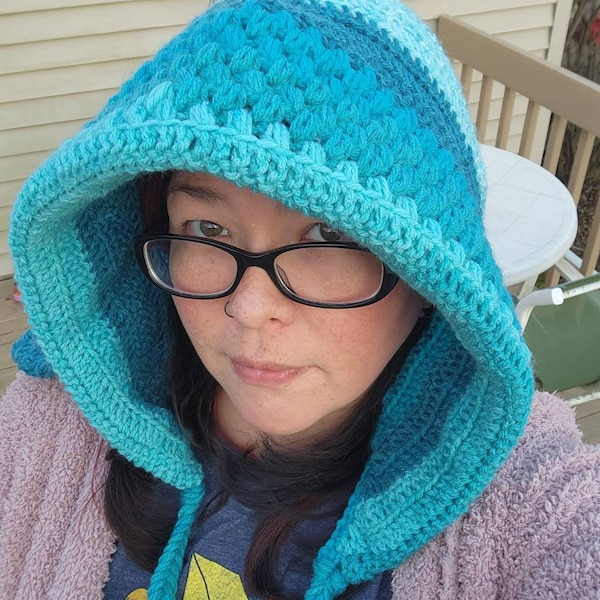 CROCHET PATTERN, Fairy Elf Hood, "taïga" Pixie Hood Fairy Witch Hat, PDF Pattern Download - Etsy