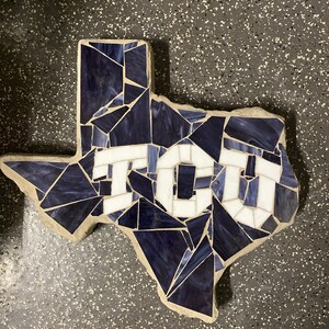 Texas Flag Stepping Stone With Mosaic Top - Etsy