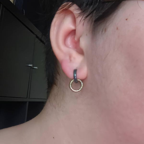 Sol Rune 8g = 3 Mm. Sterling Silver Oxidized Dark Gauged Viking Earring ...
