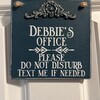 Personalized Office Door Sign, Custom Door Name Plate, Customized Door ...