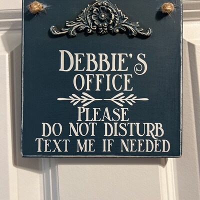 Personalized Office Door Sign, Custom Door Name Plate, Customized Door ...