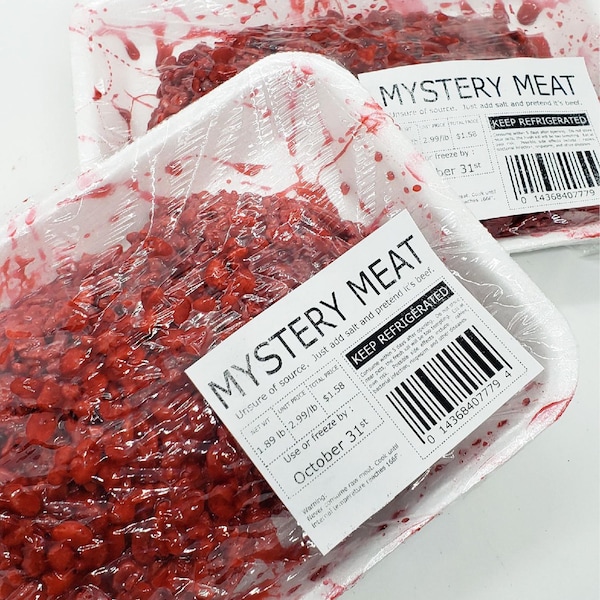 Meat Labels, Halloween Pranks, Fake Food Labels, Funny Food Labels, for ...