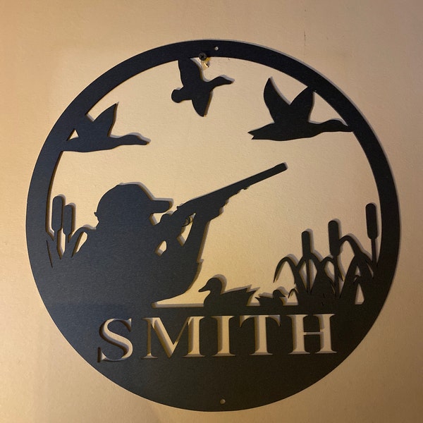 Personalized Duck Hunting Sign, Duck Hunting Gift, Metal Duck Hunting ...