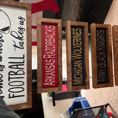 Grace&gameday Custom Team Signs Home is Where Football Takes Us Home is ...