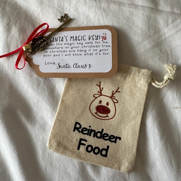 Personalised Santa Milk Bottle Set: Elf & Reindeer Food, Christmas Eve ...
