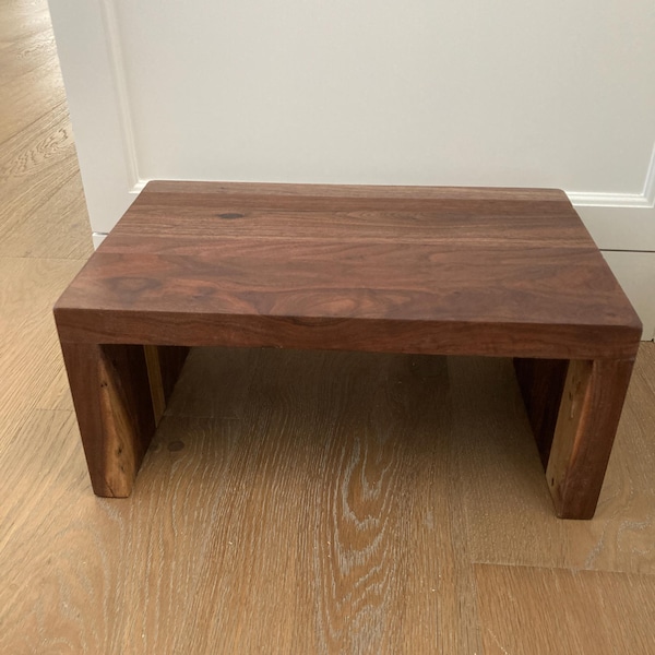 Wood Step Stool / Foot Stool / Bed Stool / Low Riser / Bed Steps ...