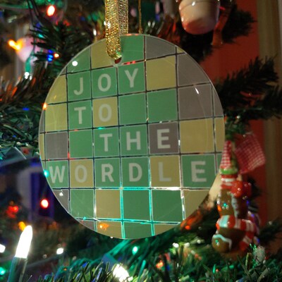 Wordle Christmas Ball Ornament for Word Lovers Holiday Decor - Etsy