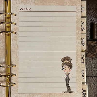 Printed Double Sided Notes Refill for Your Agenda GM MM PM, Personal ...