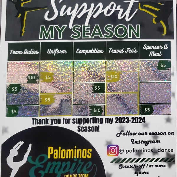 Printable Cheer Season Attendance Sheet Instant Download Template ...