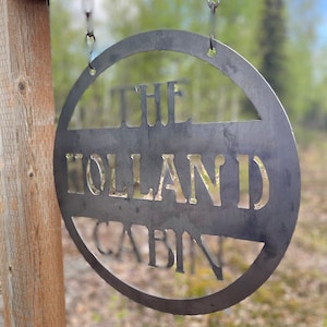 Personalized Hanging Farm Sign Custom Metal Sign Personalized Gifts ...