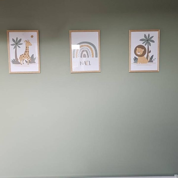 Baby Rabbit Kite Poster A4 (21x29.7cm) or 13x18cm Watercolor ...