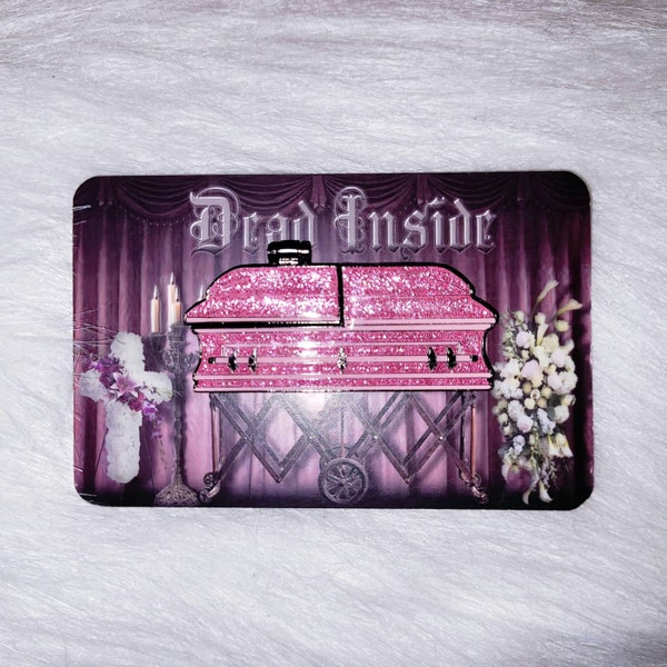 Dead Inside Casket Moving Enamel Pin Cemetery Funeral Mortuary Science ...