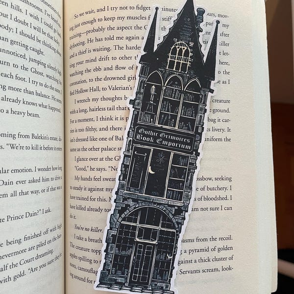 Gothic Grimoires, Handcrafted Gothic Bookshop Bookmark for Bibliophiles ...