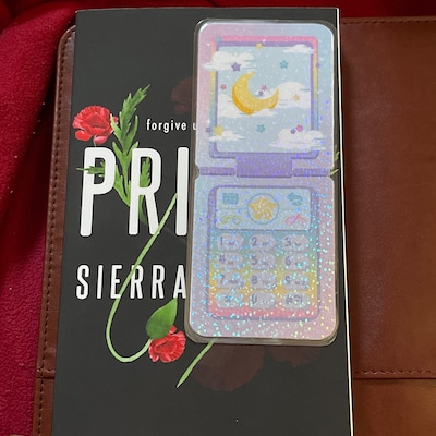 Pastel Flip Phone Bookmark Cute Bookmarks, Phone Bookmarks, Kawaii ...