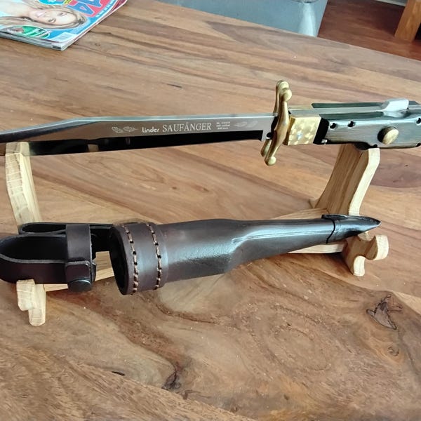 Stand for Knife With Sheath or Two Knives Display Holder - Etsy