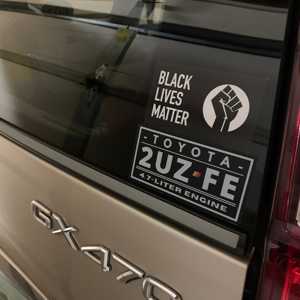 Toyota 2UZ-FE 4.7 Liter V8 Engine Clear Vinyl Sticker/ Decal - 4runner ...