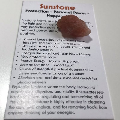 Raw Sunstone Crystal Grade AAA Raw Sparkly Sunstone Healing Crystal ...