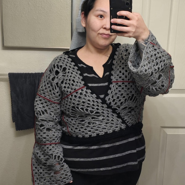 Mystic Moon Cardigan CROCHET PATTERN/ Witchy Cardigan/ Cottagecore ...