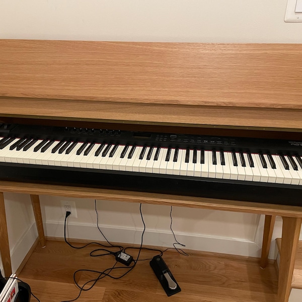 Music STUDIO DESK, Custom Sound Recording Table, Wood Furniture, Oak ...