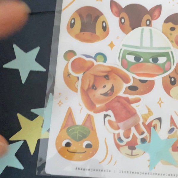 Animal Crossing Stickers | Villagers Sticker Set | ACNH Sticker Sheet ...