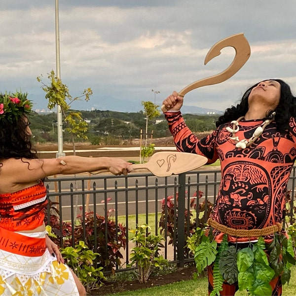 Handcrafted Moana Oar, Moana Paddle, Wooden Oar, Moana Costume, Moana ...