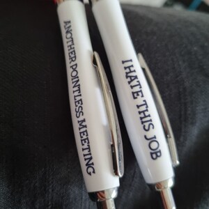 Funny Pens Office Cheeky Novelty Stationary Humour Rude Profanity Job ...