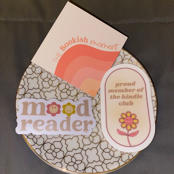 Proud Kindle Club Member Sticker Vinyl Sticker, Laptop Sticker, Book ...