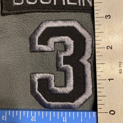 3 Numbers College Varsity Letterman Embroidered Iron on Patch Varsity ...