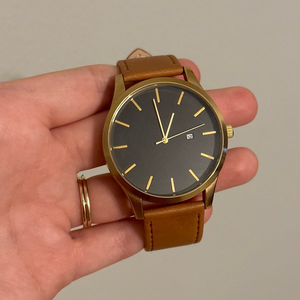 Watch,custom Engraved Personalized Mens Gold Wrist Watch, Groomsmen ...