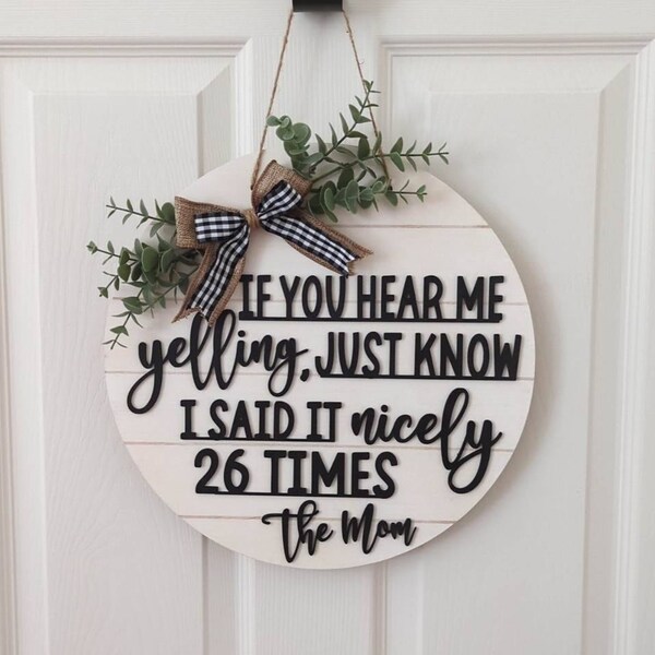 Funny Round Signs SVG , Round SVG Files, Door Hanger Svg, Welcome Sign ...