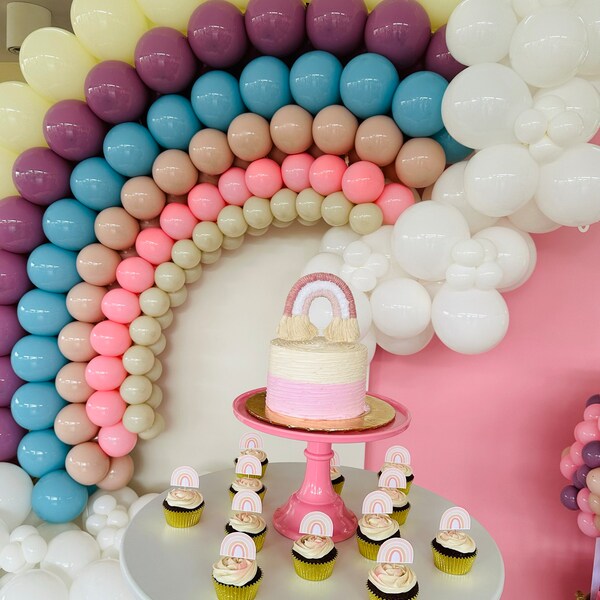 Halloween Macrame Rainbow Ghost and Pumpkin Shelf Sitters, Individual ...