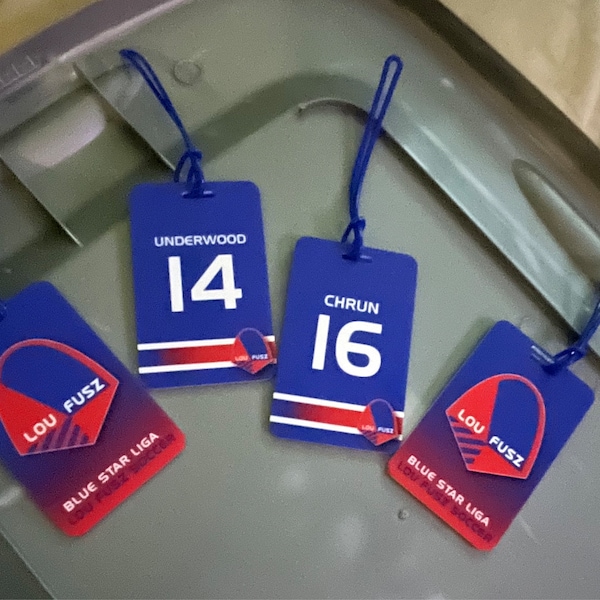 Customized Sport Bag Tag for Teams - Single Sided or Double Sided - 4 ...